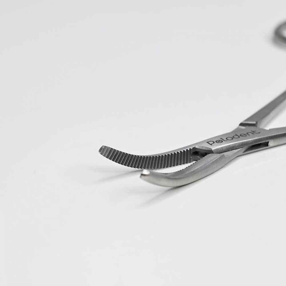 PYRAX®Polodent Artery Forceps Stainless Steel (5? Curved)